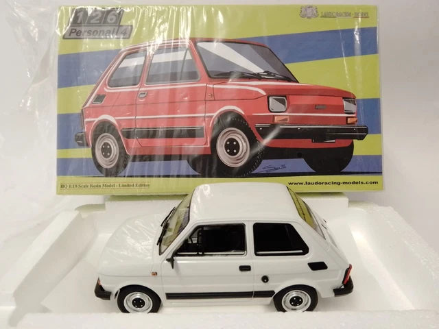 LAUDORACING FIAT 126 Personal 4 white 1976 1/18 LM147D EUR 139,00 - PicClick FR
