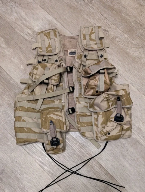 BRITISH MILITARY DESERT DPM MOLLE Tactical Load Carrying Webbing Vest £ ...