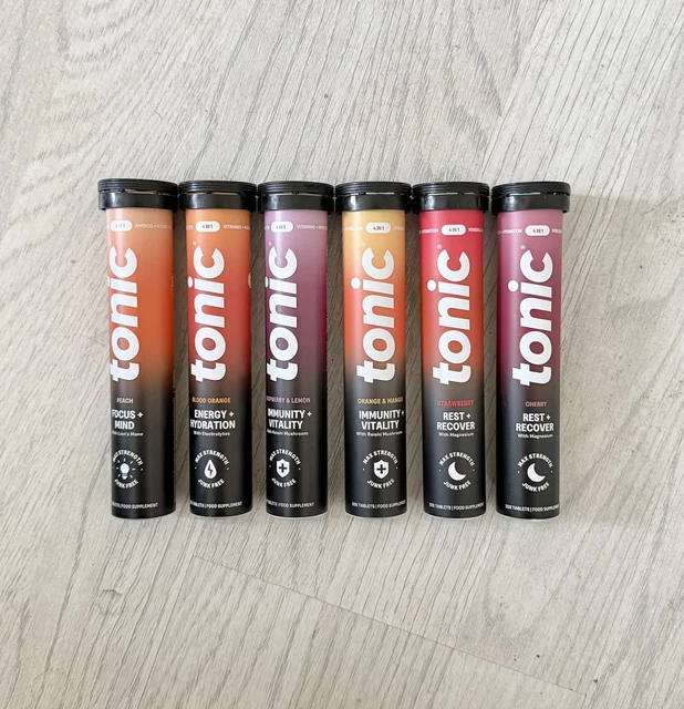 TONIC HEALTH ENERGY, Hydration And Daily Immunity & Rest & Recovery £31 ...