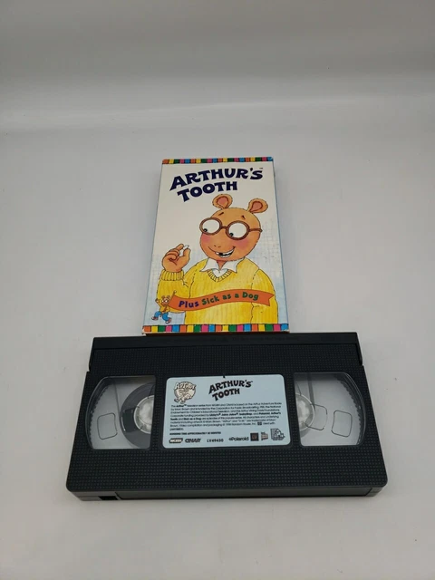 ARTHUR - ARTHURS Tooth + Sick as a Dog VHS 1998 Animated Childrens ...