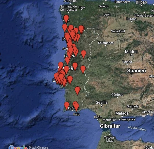 URBEX KARTE MAP Portugal komplett Lost Places Verlassene Orte EUR 20,00 ...