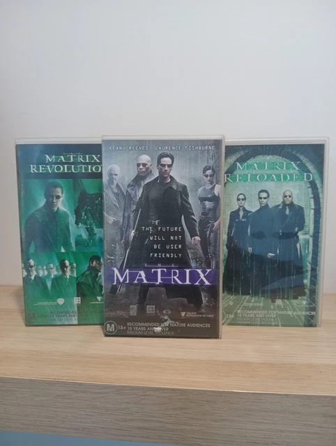 THE MATRIX TRILOGY VHS - PAL AUS - Excellent Condition Keanu Reeves £46 ...