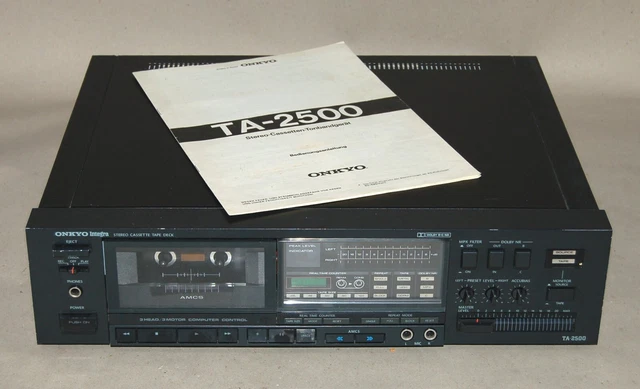 ONKYO INTEGRA TA-2500 Tapedeck Kassettendeck schwarz - inkl ...