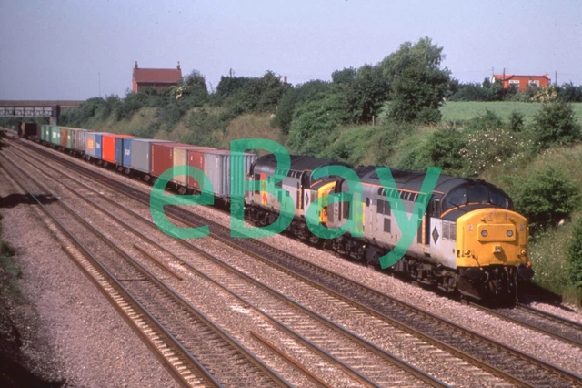 35MM RAILWAY SLIDE of Class 37 37198 & 37026 @ Waltham £4.99 - PicClick UK