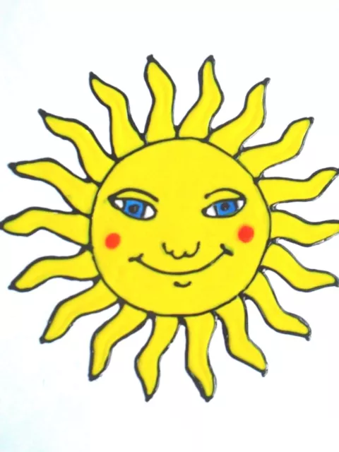 GABIS WINDOW COLOR Fensterbilder Deko Frühling Sommer große Sonne ...