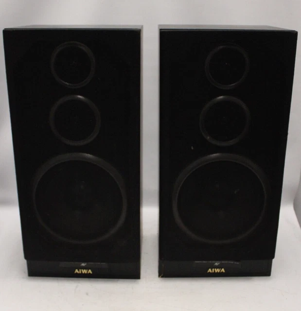 PAIR OF AIWA Magnetic Shield 3 Way Bass Reflex Speaker System SX-E91 - L30 £9.99 - PicClick UK