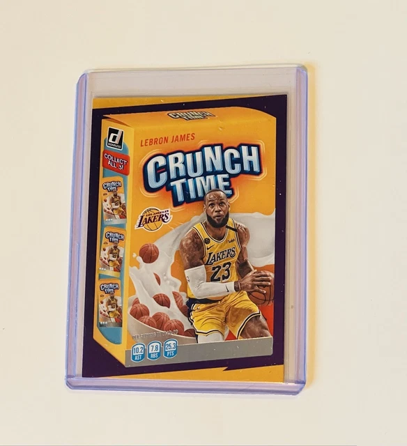 2020-21 PANINI DONRUSS LeBron James Crunch Time inserto SP #8 Lakers ...