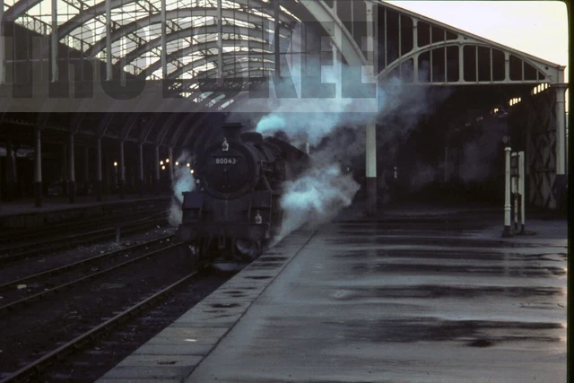 35MM SLIDE BR British Railways Steam Loco 80043 Class 4MT Bath c1966 ...