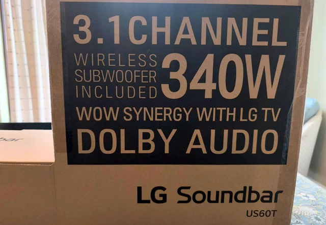 LG US60T SOUND bar with subwoofer, brand new, unpacked and in original ...