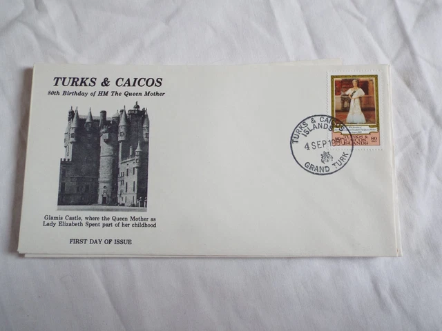 Queen Mother 80th Birthday Fdi Turks And Caicos 2 1280 1300 £2 99