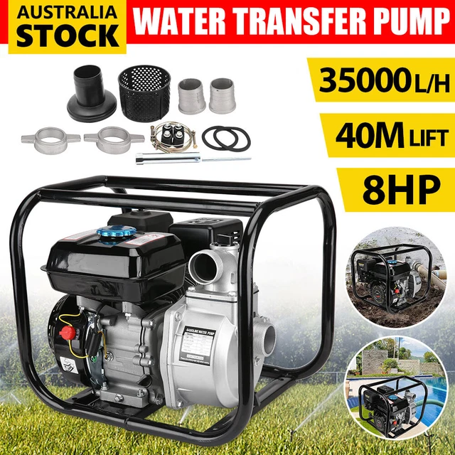 WATER PUMP PETROL Fire Fighting High Flow 35000L/H 4 Stroke 2 inch ...