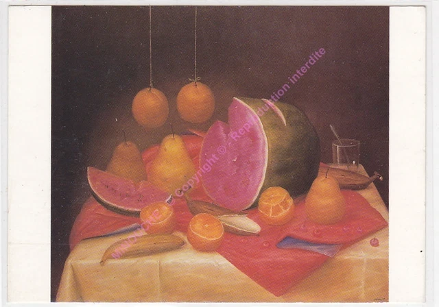 CP ART TABLE FERNANDO BOTERO Still Life at watermelons £3.17 - PicClick UK