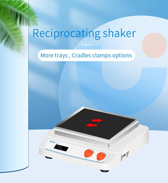 DESKTOP ORBITAL AGITADOR Reciprocating shaker Lab Flask Liquid Mixer 60 ...