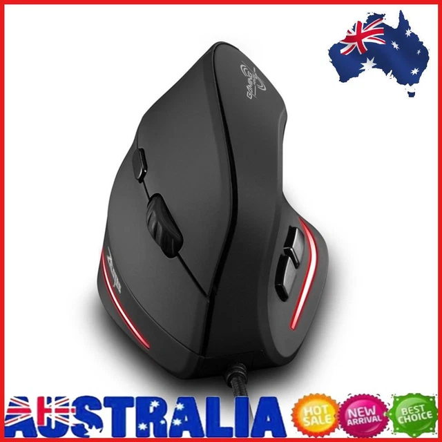ZELOTES T20 WIRED Vertical Optical Mouse 6 Buttons Gaming Mice for PC ...