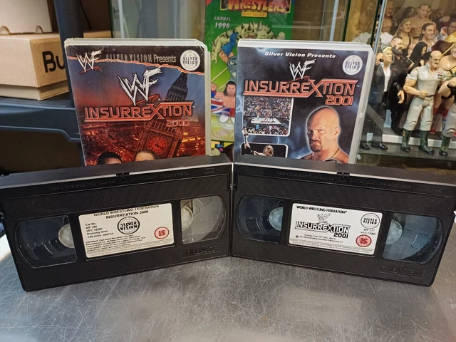 WWF INSURREXTION 2000 And 2001 Wrestling VHS Tapes Video Cassette WWE £ ...