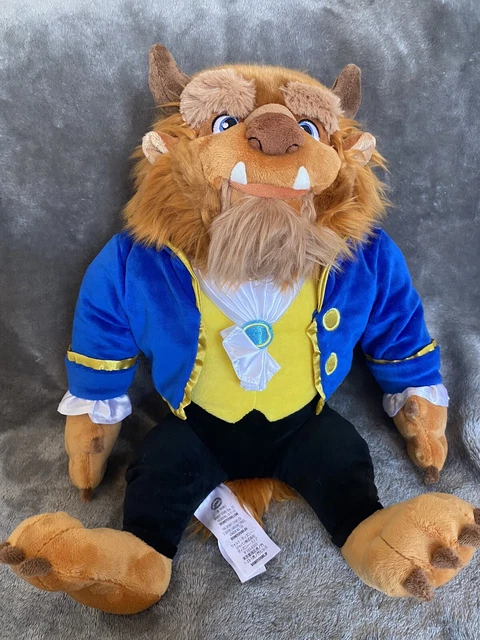DISNEY STORE BEAST Plush, Beauty And The Beast 16" Authentic Stamped ...
