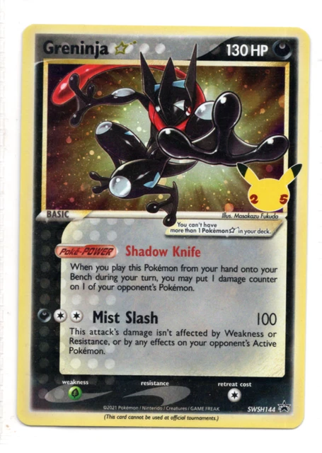 POKEMON CELEBRATIONS GRENINJA Gold Star Promo SWSH144 - NM $35.00 ...