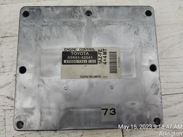2001 TOYOTA RAV4 2.0L 4x4 M/T Engine Computer Control Module ECU ECM ...