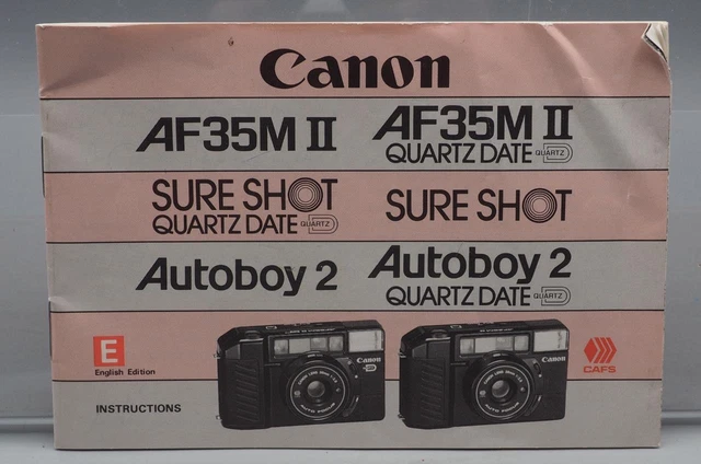 VINTAGE CANON AF35II Sureshot Autoboy 2 35mm Appareil Photo ...