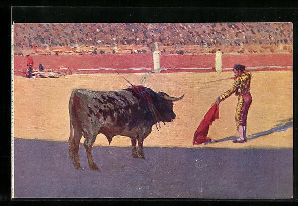 TORERO BEI EINEM Stierkampf in der Arena, Ansichtskarte EUR 5,00 ...