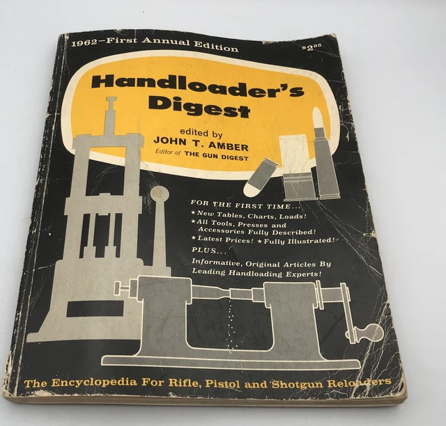 FUSIL, PISTOLET ET fusil de chasse vintage Handloader's Digest 1962 ...