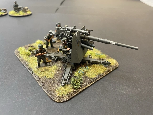 GERMAN 28MM WARLORD Games 8.8cm Flak Gun Pro Painted £100.00 - PicClick UK