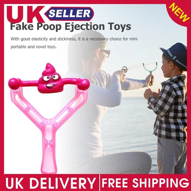 MINI FAKE POOP Slingshot Kits Portable Poop Ejection Toy for Children ...