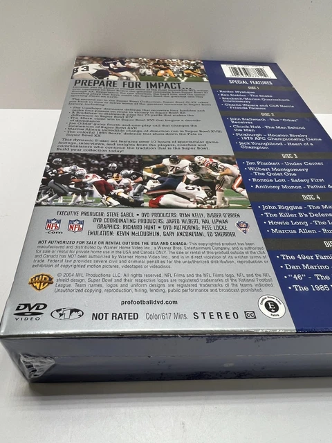 NFL FILMS SUPER Bowl XI-XX Champions Collector's DVD Set 5 Brand New ...