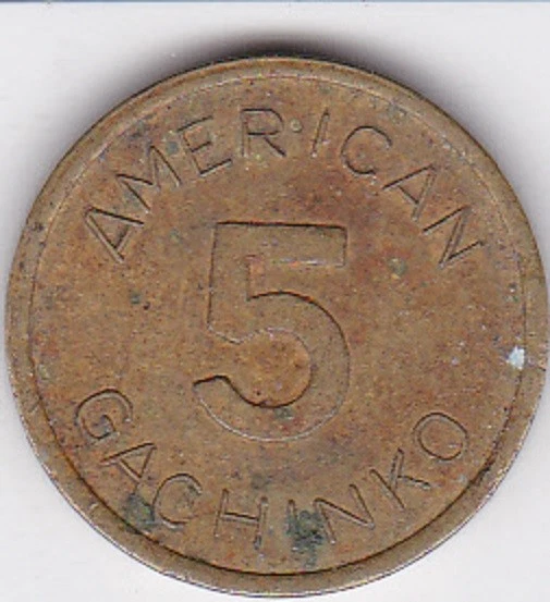AMERICAN GACHINKO .05 Token 5 Cent Military Token Coin £16.01 - PicClick UK