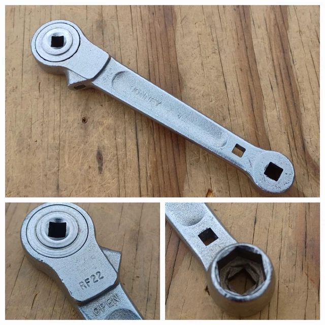 VINTAGE BONNEY TOOLS No. RF22 HVAC WRENCH REFIGERATION TOOL 1/2" Made ...