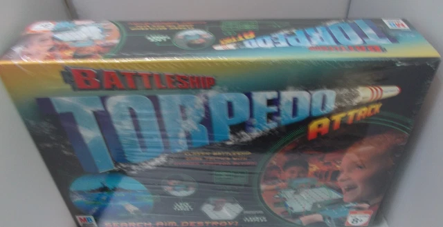MB GAMES BATTLESHIP Torpedo Attack Board Game 2 Players Family Fun NEW ...