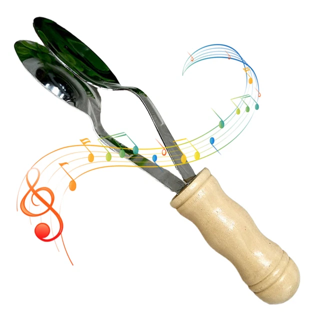 MUSICAL SPOONS INSTRUMENT with Wooden Handle Percussion Instrument $23. ...