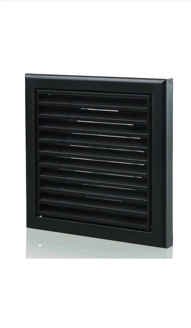 PLASTIC FIXED BLADE Louvred Wall Grille Extractor Fan Cover Duct Vents ...