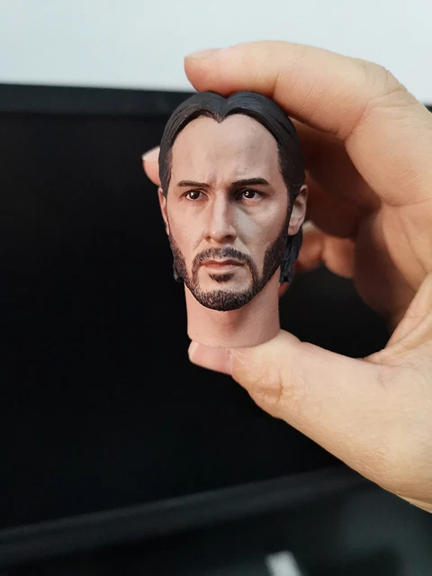 FIGURINE ARTICULÉE 1/6 Keanu Reeves 1.0 modèle sculpté tête à faire soi ...