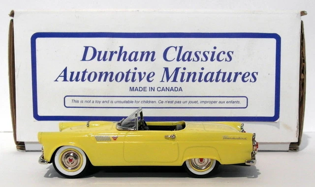 DURHAM CLASSICS 1/43 Scale DC33A - 1955 Ford Thunderbird - Yellow EUR ...