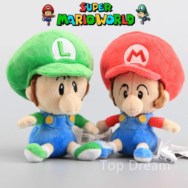 SUPER MARIO BROS Yoshi's Island Plush Baby Mario & Baby Luigi Soft Toy ...