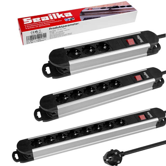 STECKDOSENLEISTE MEHRFACHSTECKDOSE TISCHSTECKDOSE Mehrfachstecker 1.5m ...