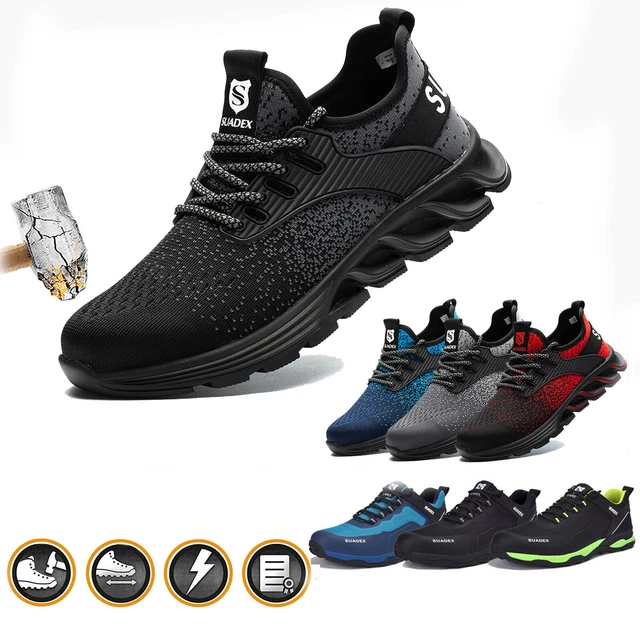MENS SAFETY SHOES Work Trainers Steel Toe Cap Lightweight Hiking Boots ... MENS SAFETY SHOES Work Trainers Steel Toe Cap Lightweight Hiking Boots ...