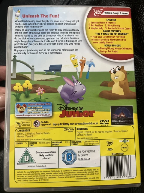 (32) HANDY MANNY - Manny's Pet Round Up (DVD, 2009) $2.11 - PicClick AU