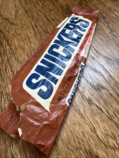 VINTAGE 1983 SNICKERS Candy Bar Wrapper - Official Snack Food 1984 ...