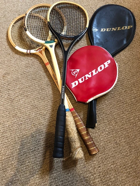 3 VERY LOVELY Vintage Squash Rackets, 2 head covers, Iconic Designs £20 ...