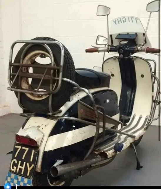 LAMBRETTA REAR CARRIER rack spare wheel holder ulma Fabbri vigano £150. ...