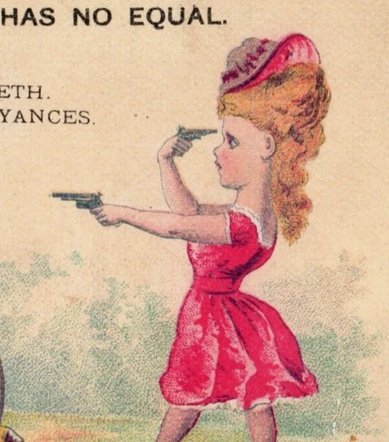 1880S DAVIS VERTICAL Feed Sewing Machine Pantomime Poison Guns Set Of 2 ...