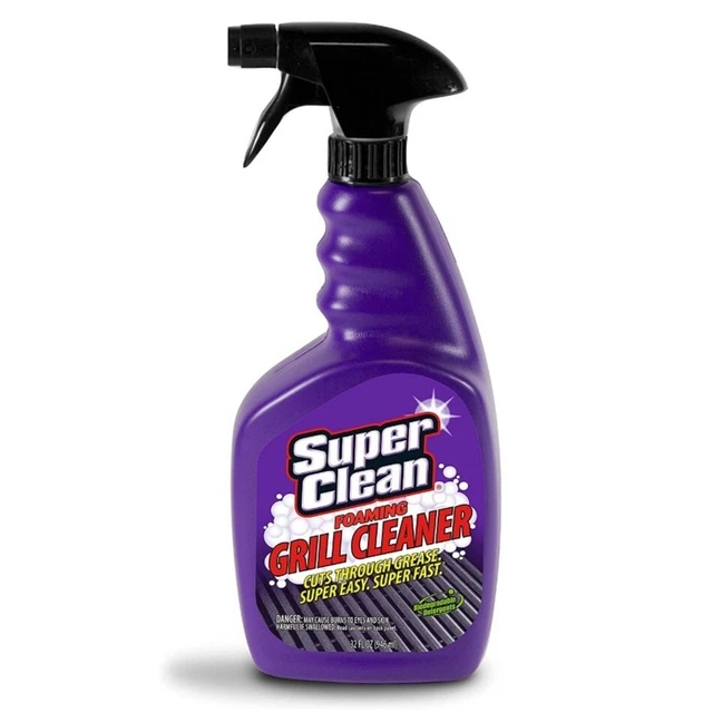 SUPER CLEAN FOAMING All Purpose Grill Cleaner Degreaser, Biodegradable ...