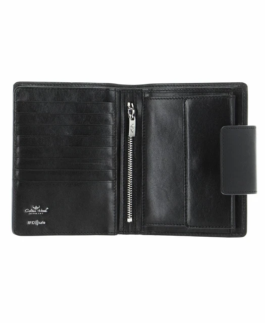 GOLDEN HEAD BILLFOLD Coin Wallet with Snap Closure Black EUR 179,00 ...