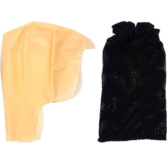 LATEX HEAD COVER Man Child Cosplay Bald Cap Hair Net Realistic Caps $17 ...