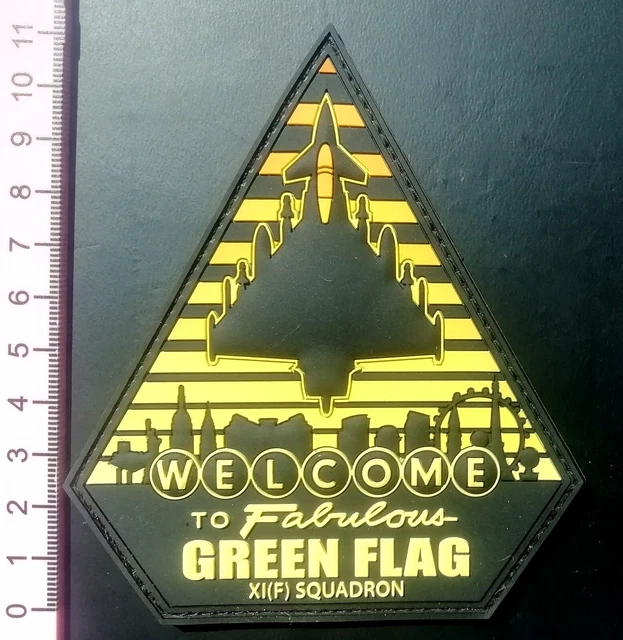 ROYAL AIR FORCE Patch 11 Squadron RAF Typhoon Exercise Green Flag £8.99 ...