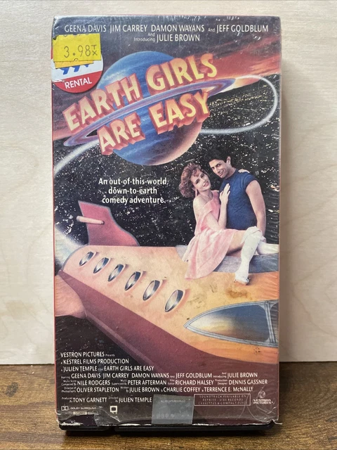 EARTH GIRLS ARE Easy (VHS, 1988) Vestron - Geena Davis Jeff Goldblum ...