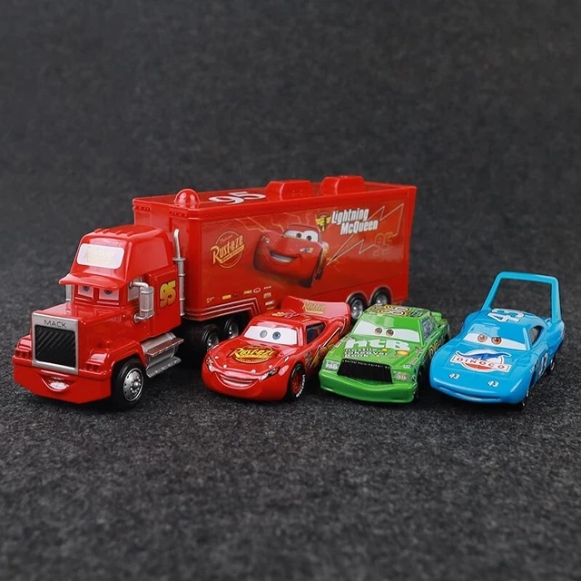 DISNEY PIXAR CARS 4Pcs Classic Style Mcqueen NO.86 NO.43 Mack Alloy ...