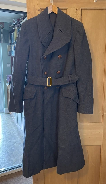 WW2 OFFICERS RAF Royal Air Force GREATCOAT 1945 Size 9 £156.70 ...